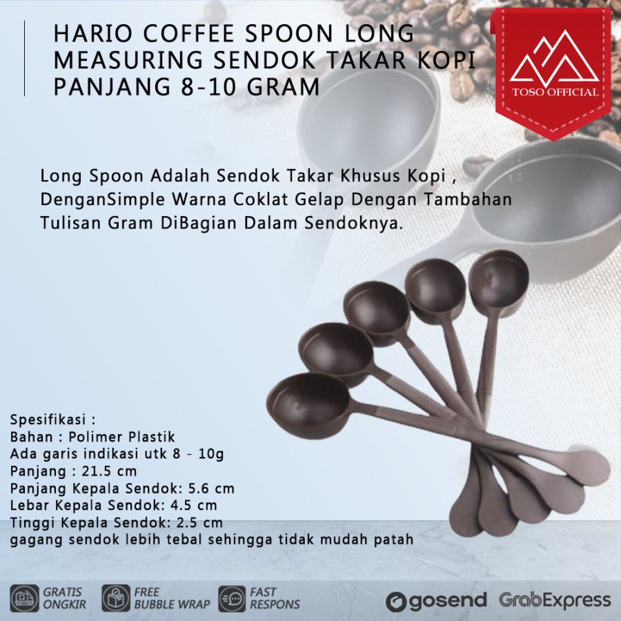 Jual Hario Coffee Spoon Long Measuring Sendok Takar Kopi Panjang 8-10 ...