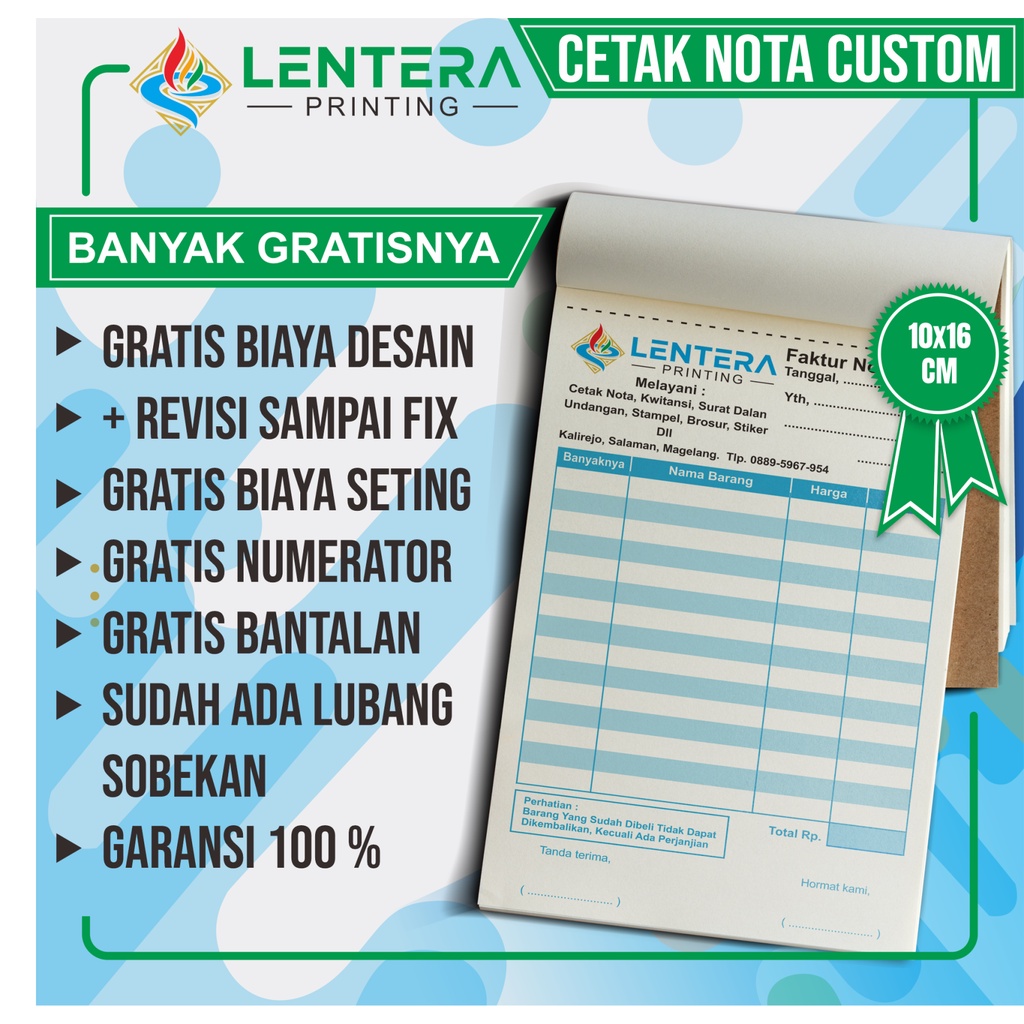 Jual CETAK NOTA WARUNG - NOTA TOKO BESI CUSTOM 10,5 X 16 CM | Shopee ...