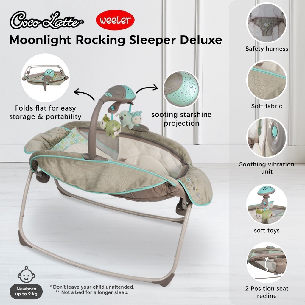 Jual Wheeler Moonlight Rocking Sleeper Deluxe CL-6327 / Bouncer ...