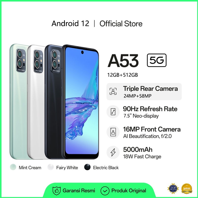 Jual 5G【NEW】A53 Handphone android 12 7.5inci 12GB + 512GB Garansi Resmi ...