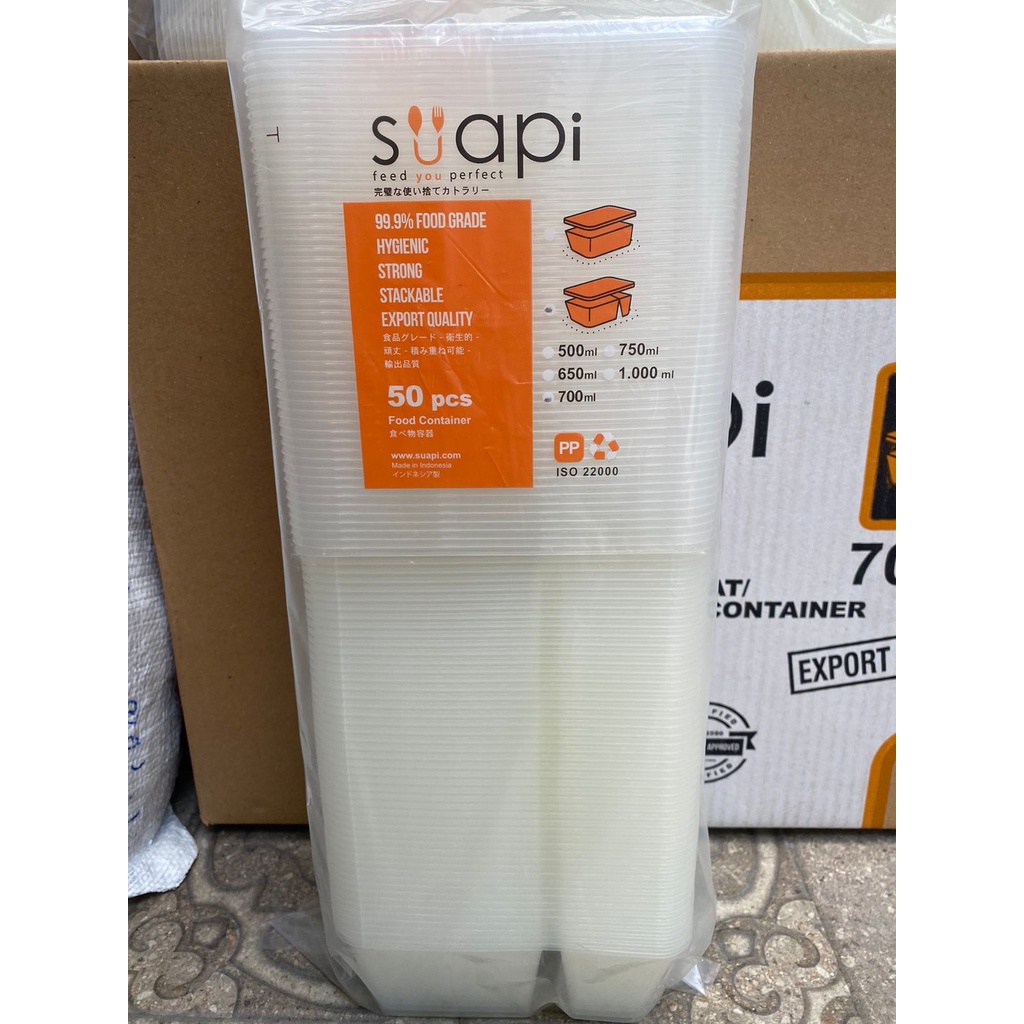 Jual THINWALL SUAPI 2 SEKAT UKURAN 700 ML (ISI 25 PCS) | Shopee Indonesia