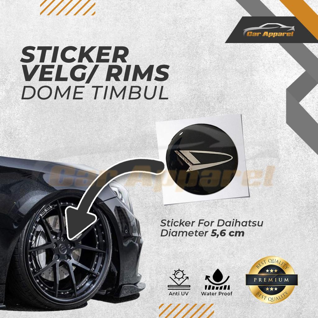 Jual Sticker Velg Dop Daihatsu - Stiker Dop Roda Mobil Resin Timbul 5 ...