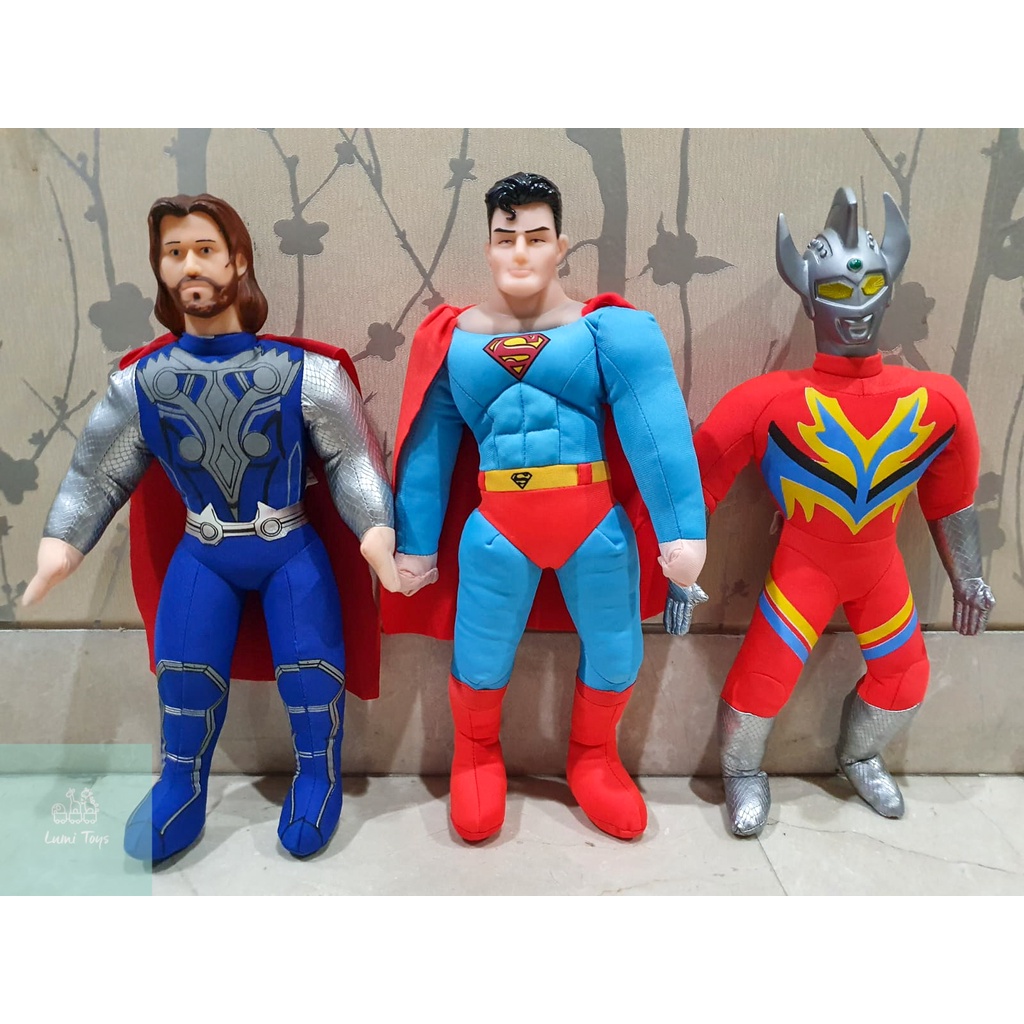 Jual Mainan Anak Boneka Superhero Avengers Spiderman Batman Superman ...