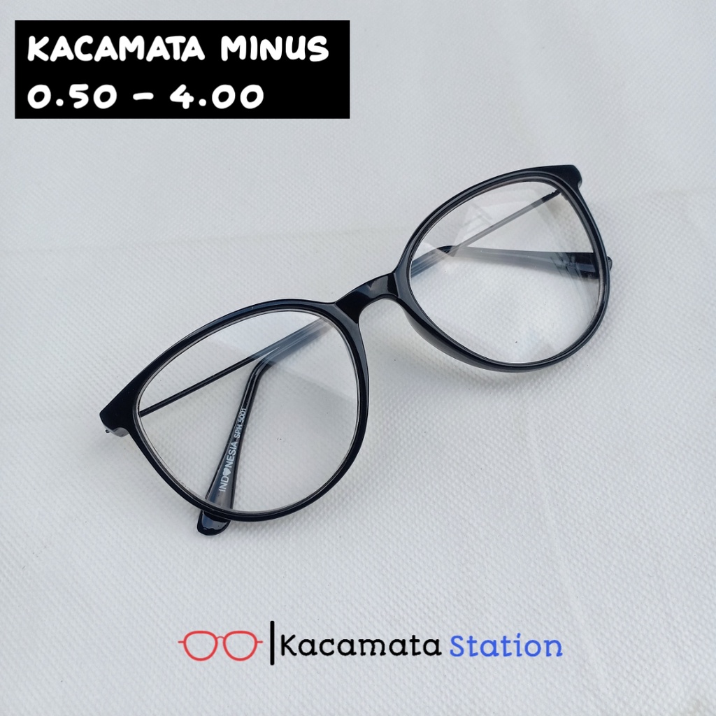 Jual 5001 Kacamata Minus Min Wanita Pria Rabun Jauh Model Cat Eye ...