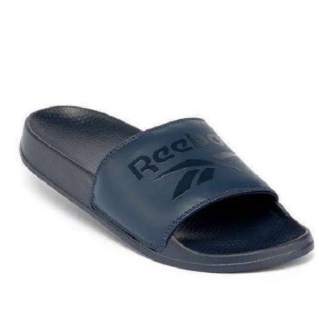 Jual Reebok Men Classic Slides Sandal. Navy. Sandal Slide Pria | Shopee ...