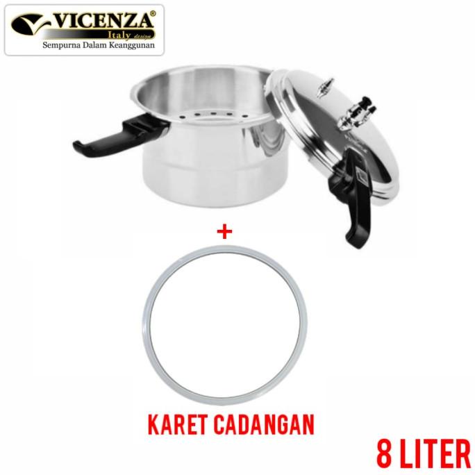 Jual Panci Presto Vicenza 8 Liter 24cm Pressure Cooker V324 | Shopee Indonesia