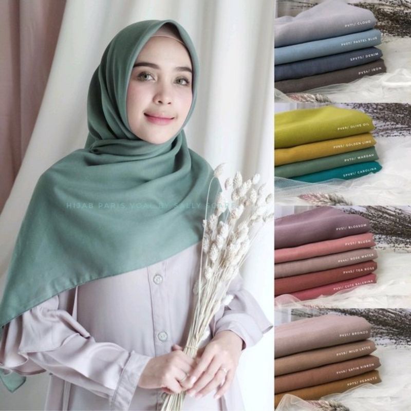 Jual HIJAB PARIS PREMIUM SEGI EMPAT JILBAB VOAL KERUDUNG SEGI EMPAT BERMACAM VARIAN | Shopee ...