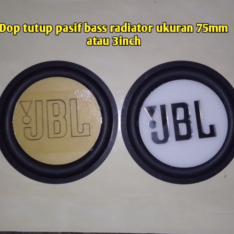 Jual 2 pcs Dop tutup pasif bass radiator akrilik untuk ukuran 75mm 92mm ...