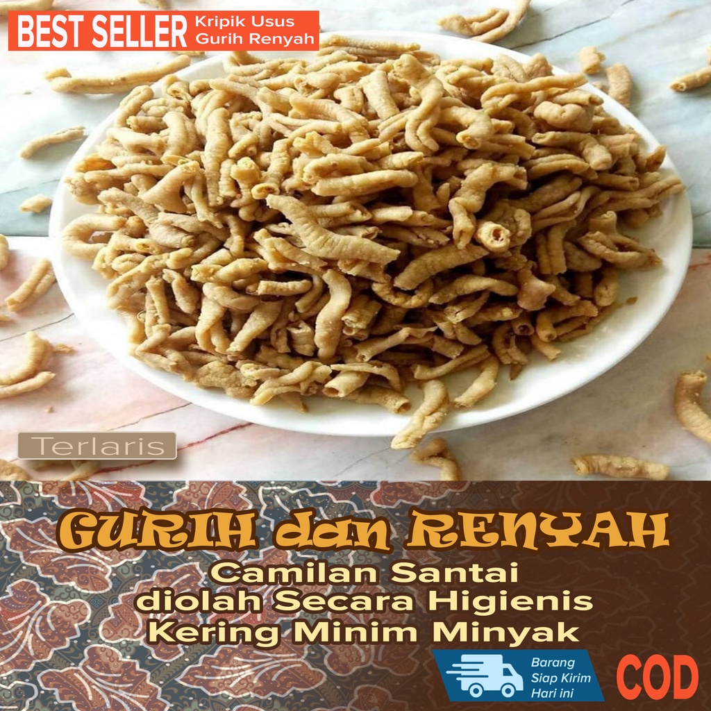 Jual BEST SELLER Camilan jajanan santai Kripik Usus Snack Usus Rasa ...