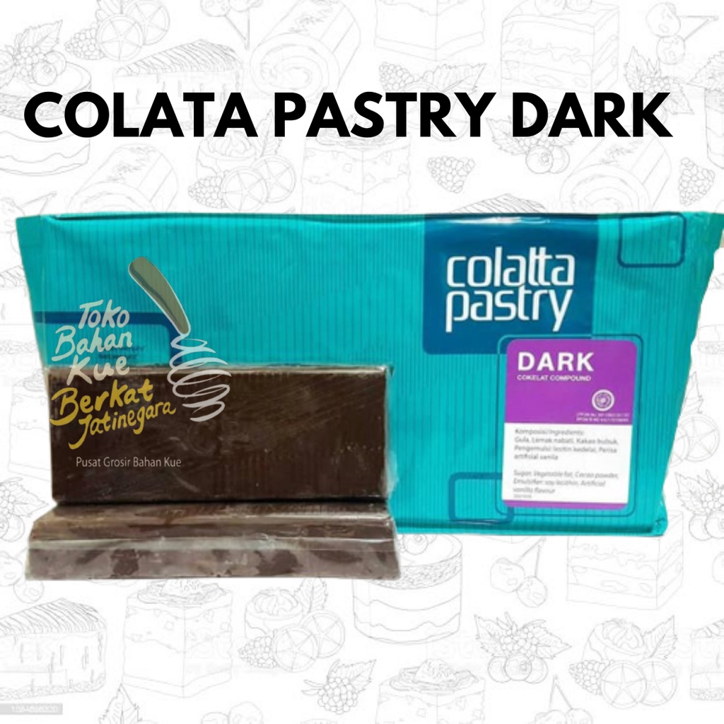 Jual COLATA PASTRY DARK 500 GR / COKLAT BATANG | Shopee Indonesia