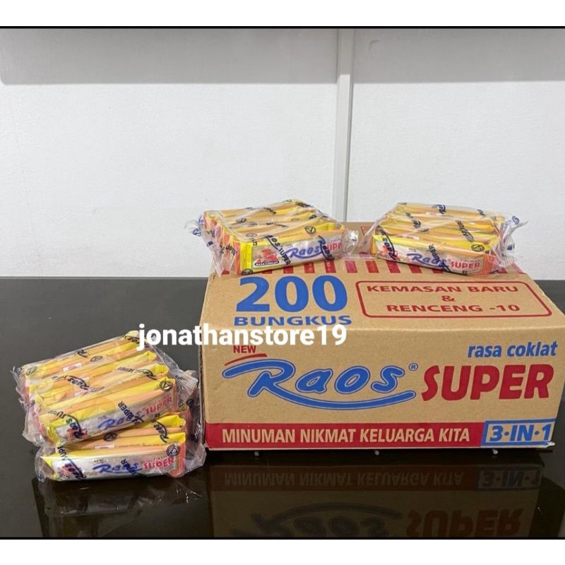 Jual Susu Coklat Raos Super 3in1 (1 DUS) | Shopee Indonesia