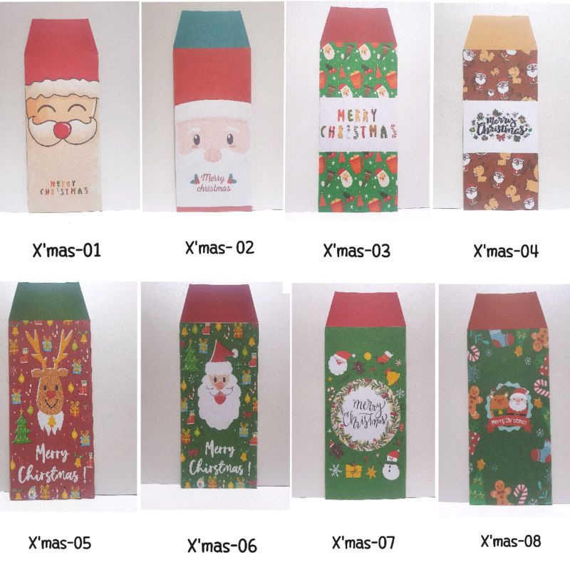 Jual AMPLOP NATAL/ CHRISTMAS ENVELOPE/ ANGPAO NATAL (1 PACK=30 lbr ...