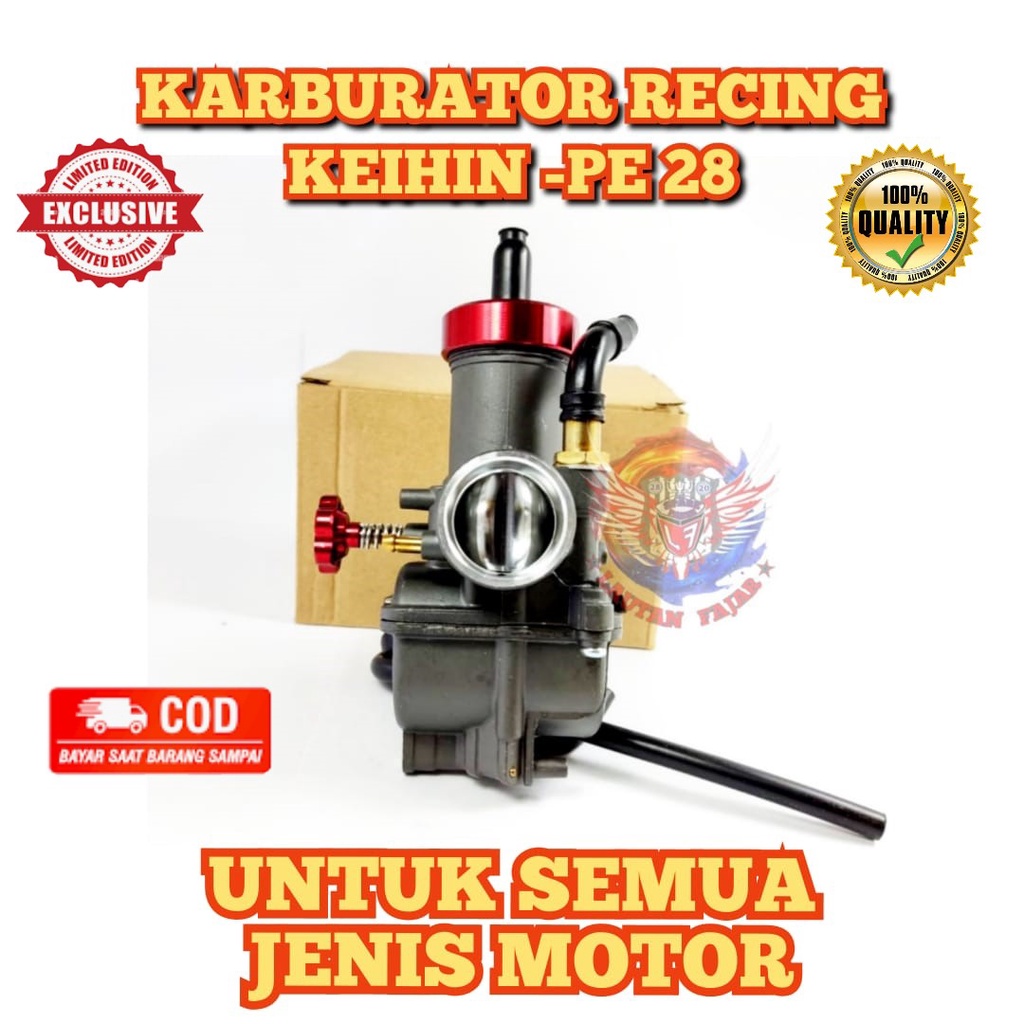 Jual Karburator PE 28 karbu PE28 keihin kuning carburator keihin pe28 warna kuning carbu pe ...