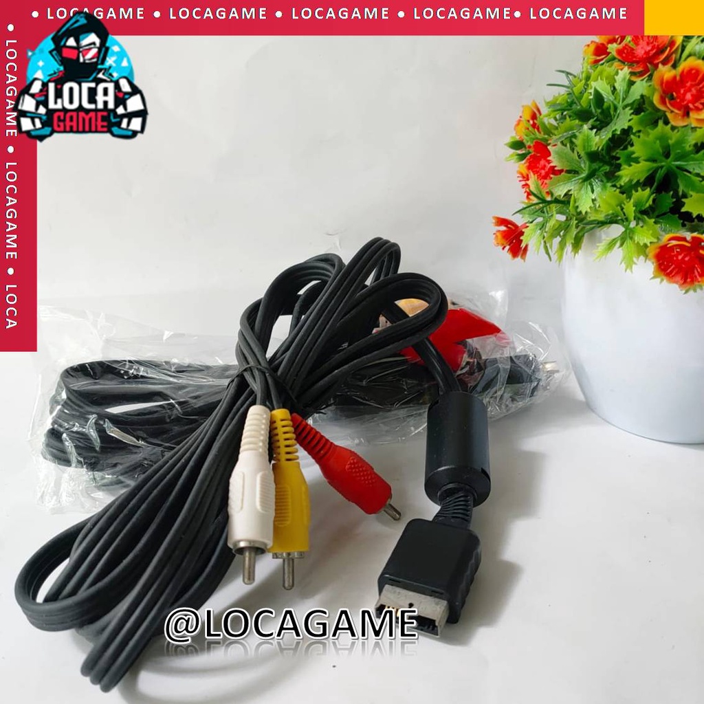 Jual KABEL AV PS1 PS2 PS3 CABLE PLAYSTATION OM ORIGINAL BAWAAN MESIN ...