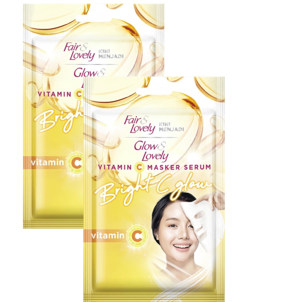 Jual Glow & Lovely Vitamin C Serum Sheet Mask 2 x 20 gr | Shopee Indonesia
