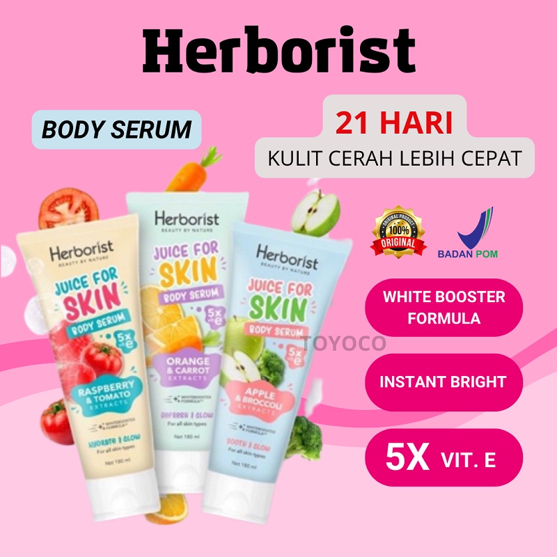 Jual Herborist Juice For Skin Body Serum 180ml Handbody Hand Body Lotion Hanbody HB Hendbody ...