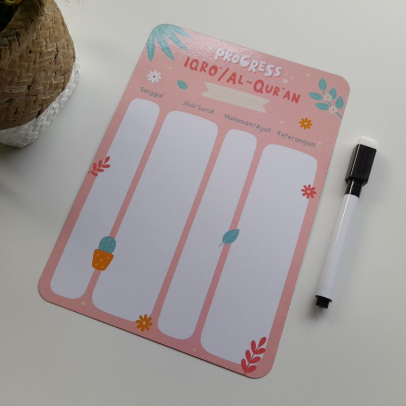 Jual Kartu Hafalan, Kartu Iqro/Al-Qur'an, Reward Chart, Jadwal Pekanan ...
