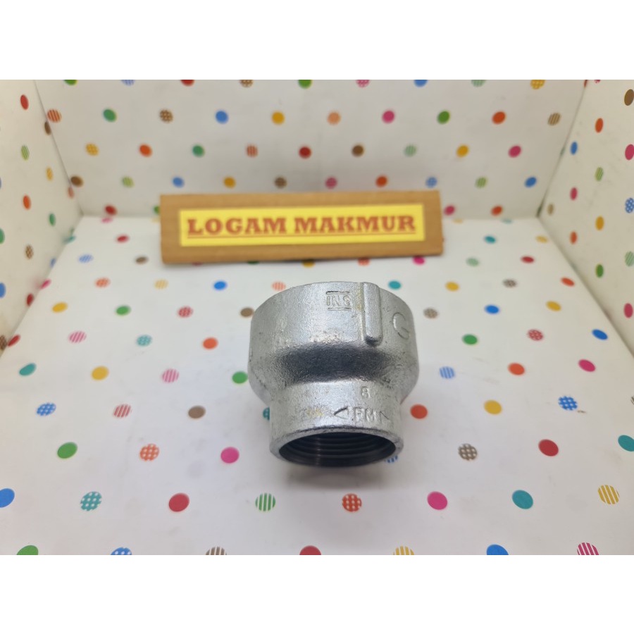 Jual SOK VERLUP OVERLOOP REDUCER BESI GI GALVANIS 2" X 1-1/4" | Shopee ...