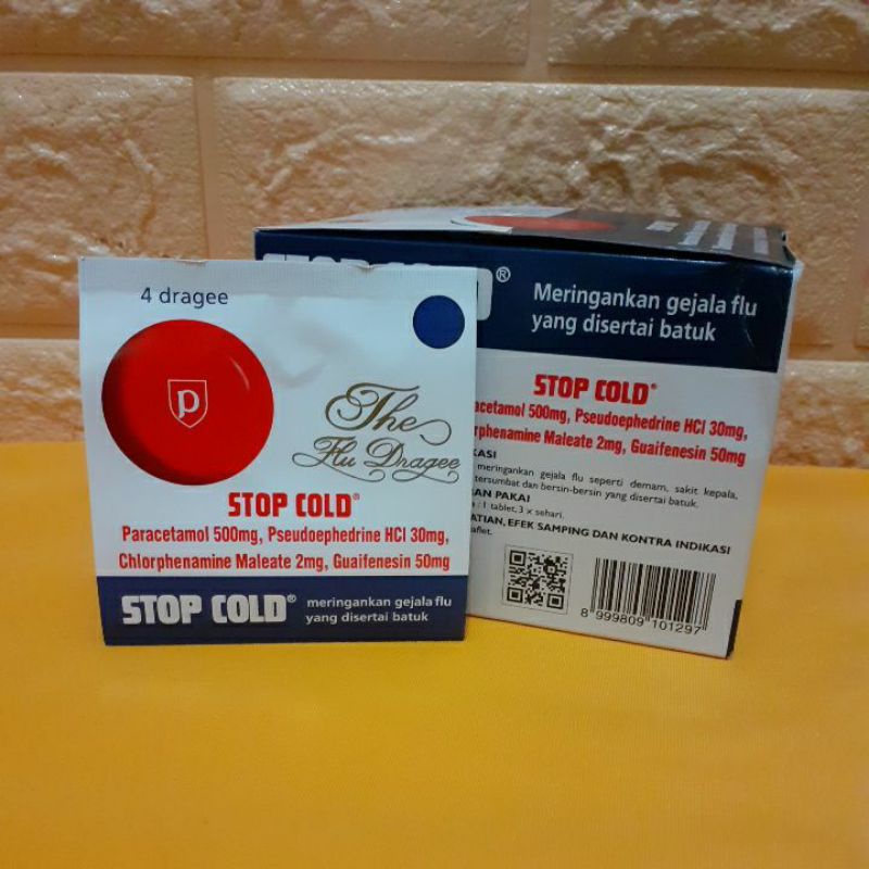 Jual STOP COLD STRIP ISI 4 TABLET / Stopcold - MERINGANKAN GEJALA FLU ...