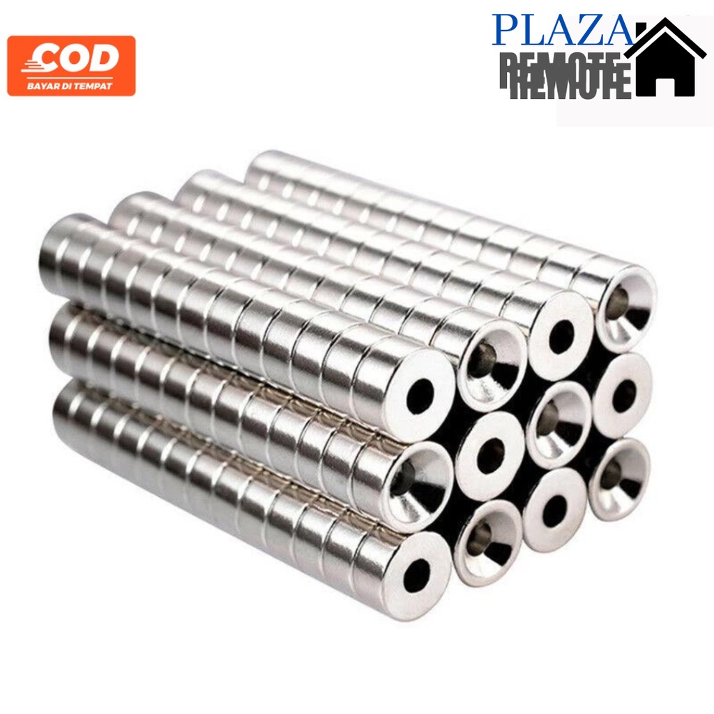 Jual STRONG MAGNET NEODYMIUM N52 BULAT LUBANG SUPER KUAT | Shopee Indonesia
