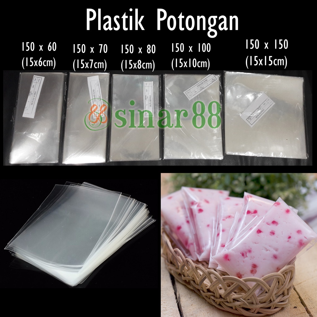 Jual Plastik potongan (Plastik bungkus kue) | Shopee Indonesia