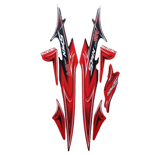 Jual Striping Sticker Motor Suzuki Spin Sr 125 2008 Hitam-Merah ...