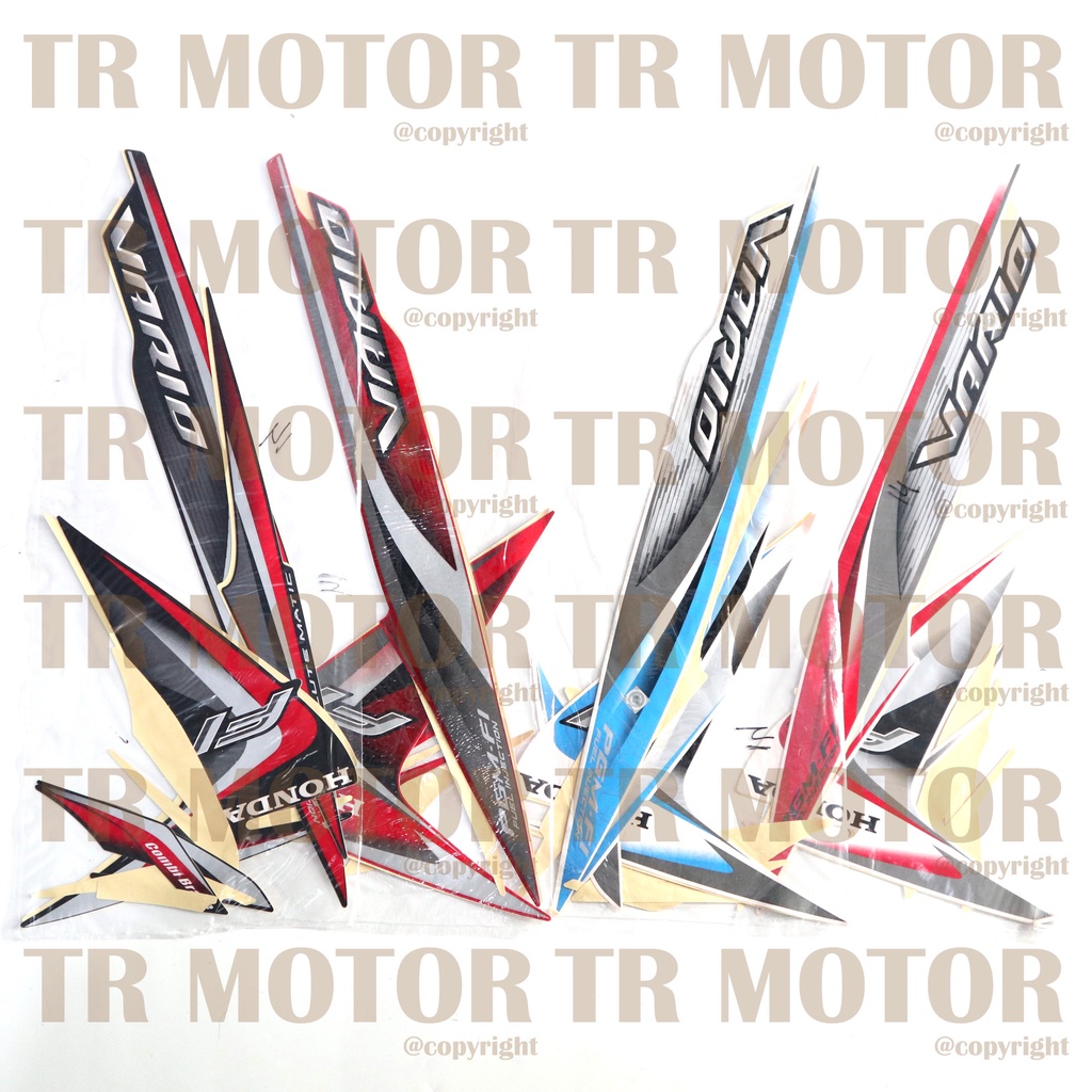 Jual Stiker Motor Vario 110 Fi 2014 Sticker Striping Lis Full Set Motor ...