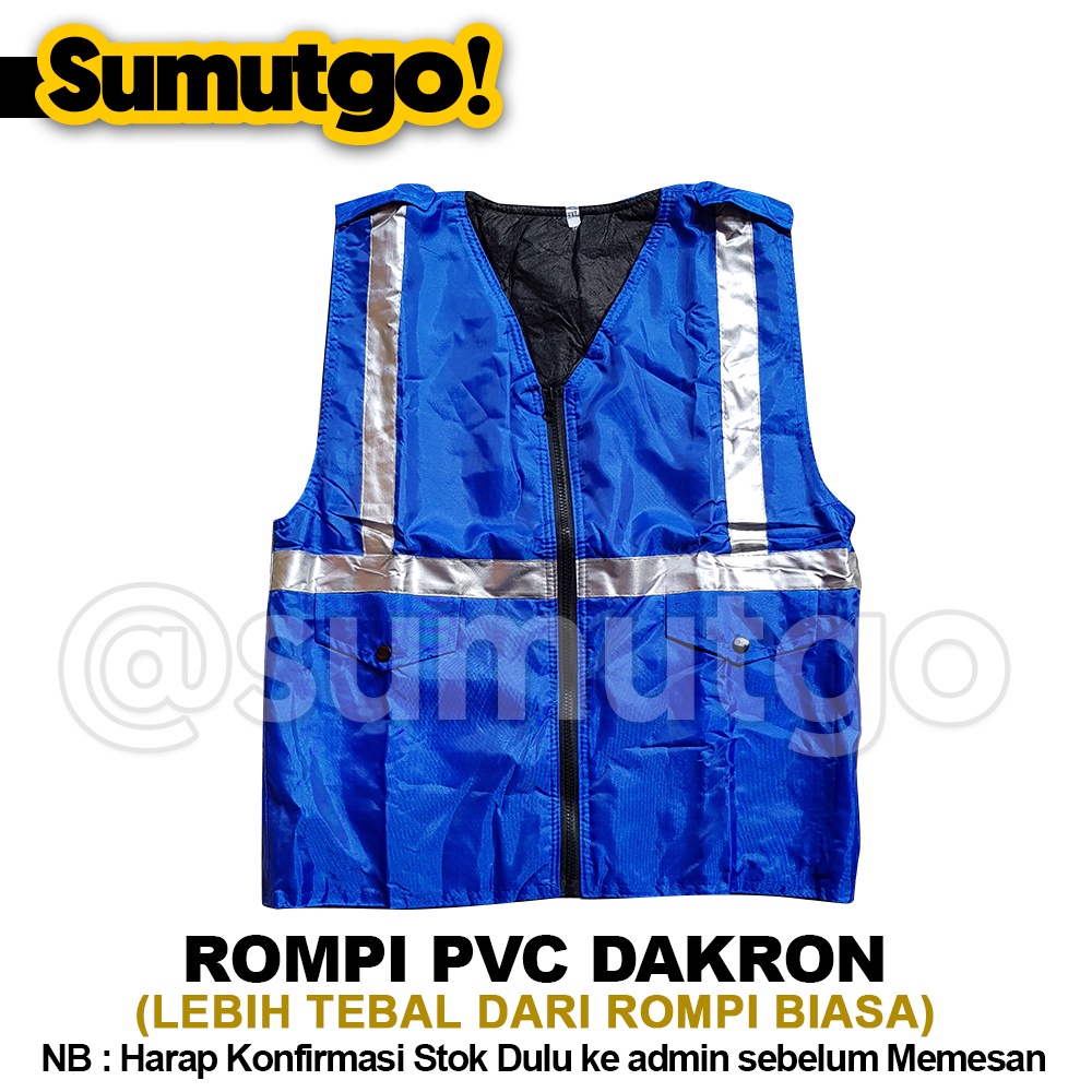 Jual Rompi Safety Busa Tebal + Single Scothlite warna Biru / Rompi ...