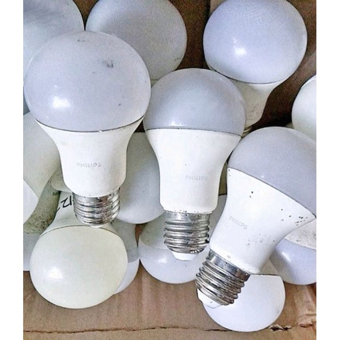 Jual Bahan Lampu LED Kondisi Mati Merk Philips Leher Lebar | Shopee ...