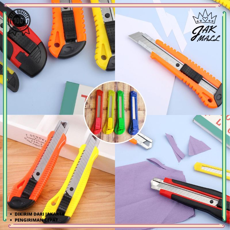 Jual Pisau Cutter Besar Kecil Sangat Amat Tajam Dan Pegangan Enak Pisau ...
