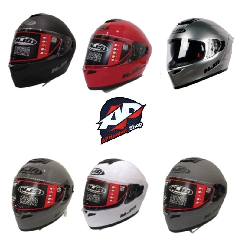 Jual NJS ZX1 SOLID ZX-1 - Helm full face | Shopee Indonesia
