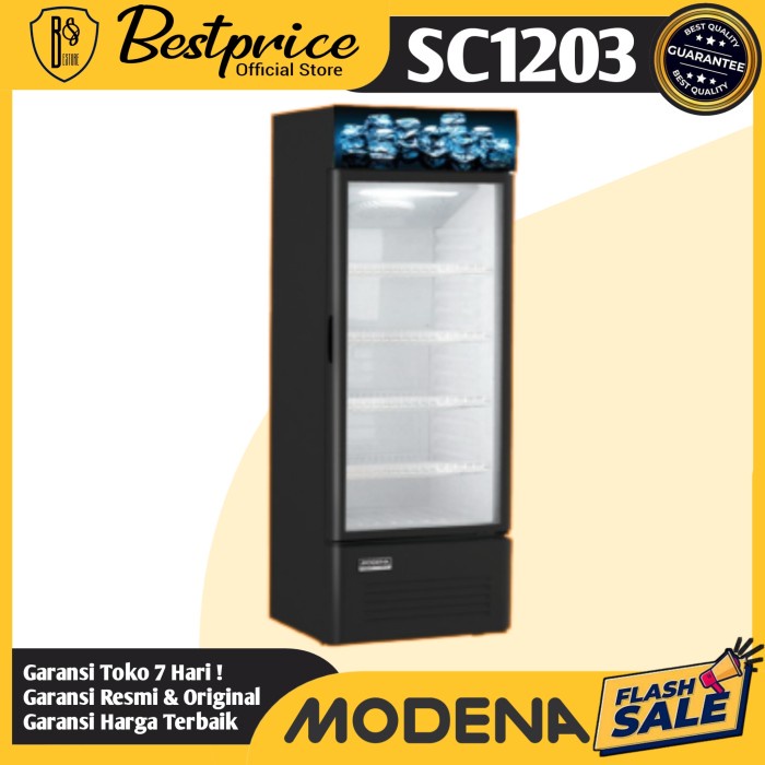 Jual SHOWCASE MODENA SC 1203 KULKAS MINUMAN MODENA 4 RAK 200 LITER NO ...