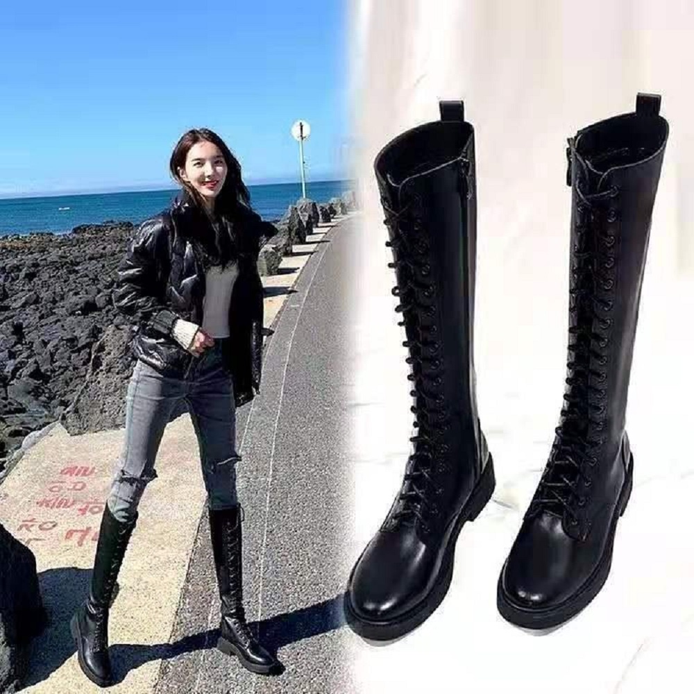Jual sepatu boot wanita panjang model terbaru sepatu boot wanita korea ...