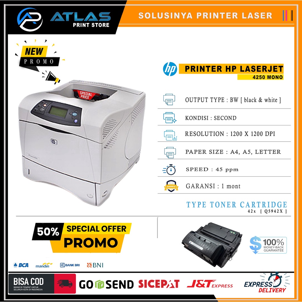 Jual HP Laserjet 4250 Printer HP 4250 Garansi 1 bulan | Shopee Indonesia