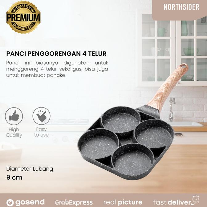 Jual PANCI PENGGORENGAN TELUR - PANCAKE 4 LUBANG | NON STICK EGG FRYING ...