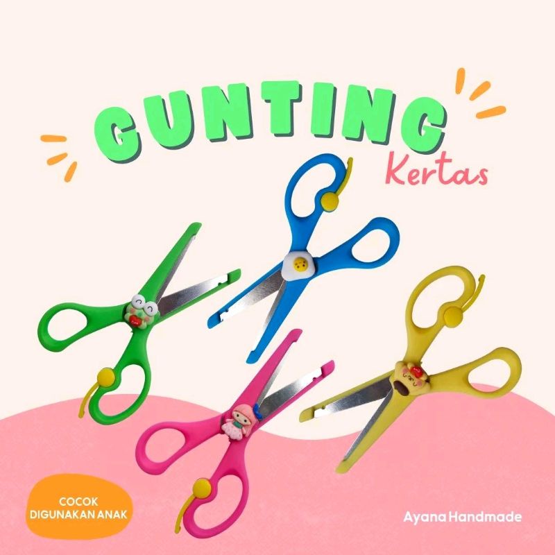 Jual Gunting Kertas Kecil Lucu Gunting anak TK | Shopee Indonesia