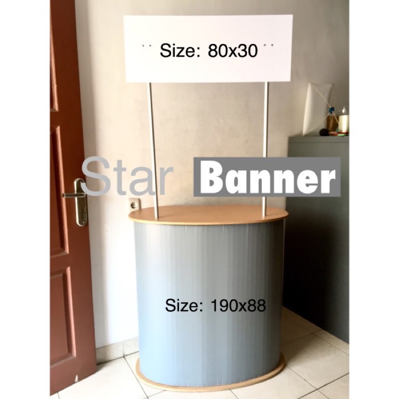 Jual Polycounter Curve Oval (with header) | Pop Up Table | Pop Up ...