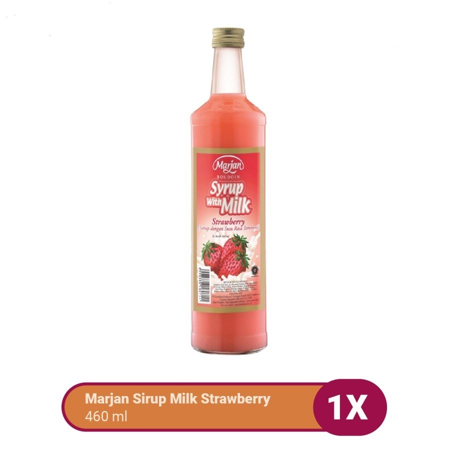 Jual SIRUP SUSU STRAWBERRY MARJAN SYRUP WITH MILK 460ML | Shopee Indonesia