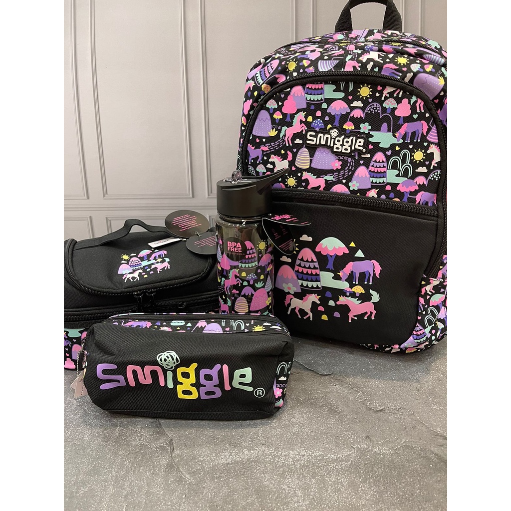 Jual SMIGGLE SET BACKPACK GUD VIBIN BLACK MIX - SET TAS RANSEL SMIGGLE ...