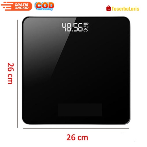 Jual Timbangan Badan Digital Hitam Polos Mewah 180 kg Bathroom Scale ...