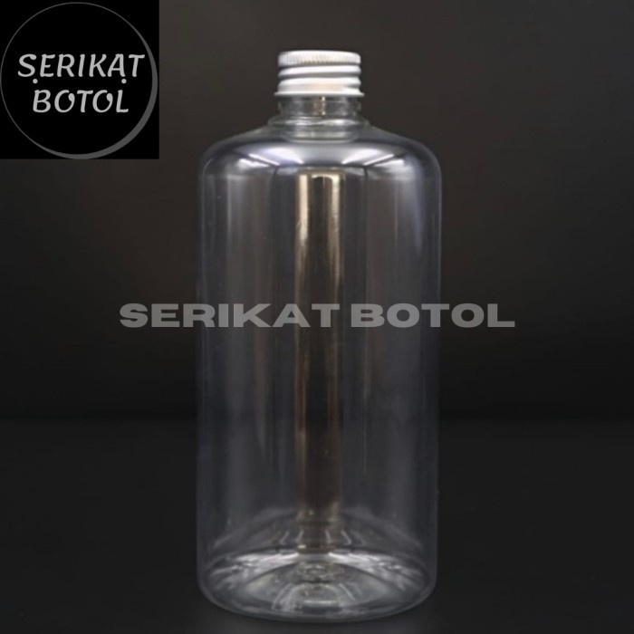 Jual BOTOL PLASTIK 500ML/ BOTOL 500 ML TUTUP ULIR ALMUNIUM SILVER DAN ...