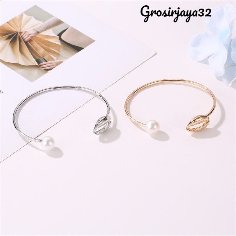 Jual Gelang Tangan Wanita Motif Kerang Aksesoris Fashion Import ...