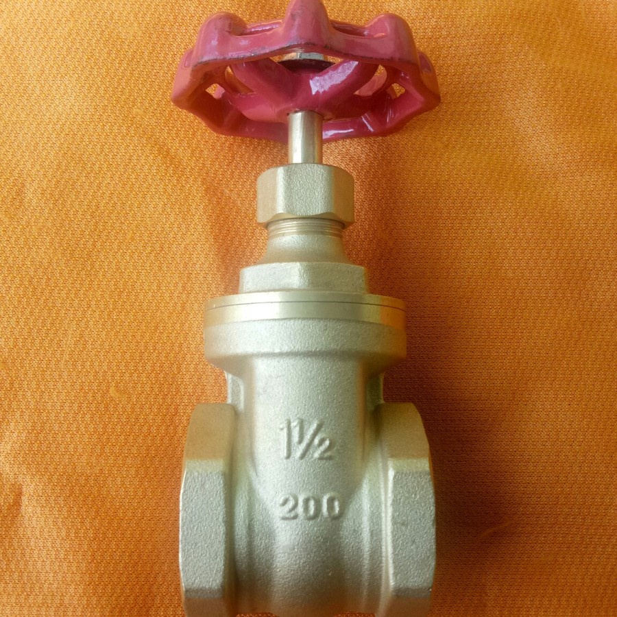 Jual 1.1/2 inch Gate Valve ONDA / stop kran putar kuningan | Shopee Indonesia