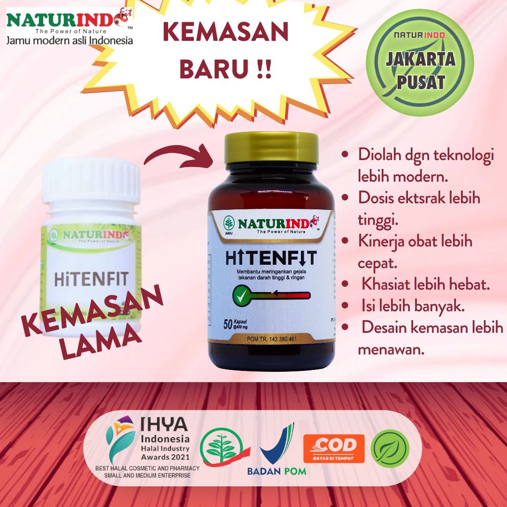 Jual Naturindo Obat Herbal Hipertensi Hypertensi Hitenfit Penurun ...