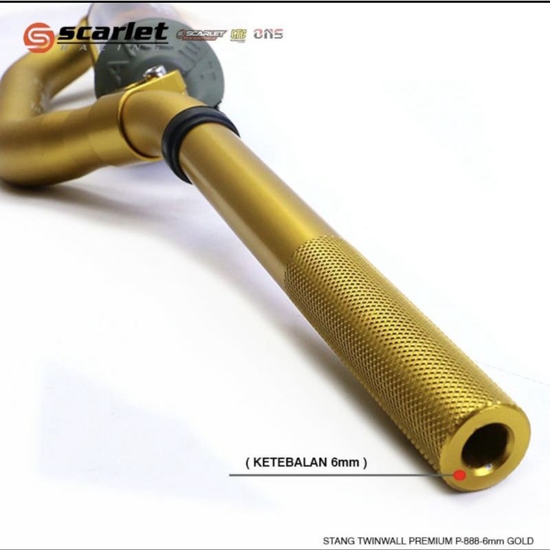 Jual stang cross twinwall scarlet // stang fatbar twinwall // stang ...
