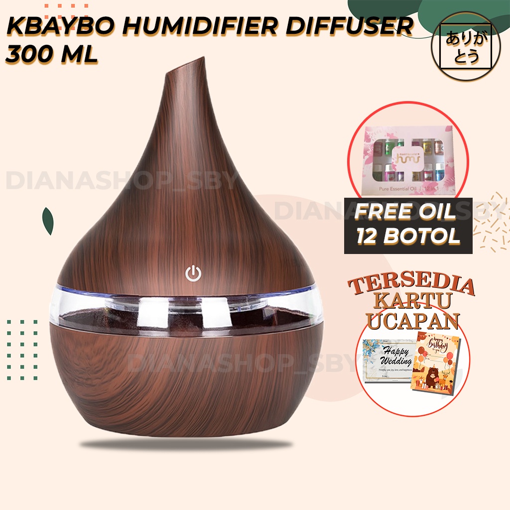 Jual KBAYBO Diffuser Difusser Humidifier Aromaterapi Difuser 300MlL ...