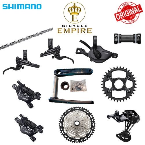 Jual Groupset Grupset GS Shimano Deore XT M8100 1x12 Speed 4 Piston Bicycle Empire | Shopee ...
