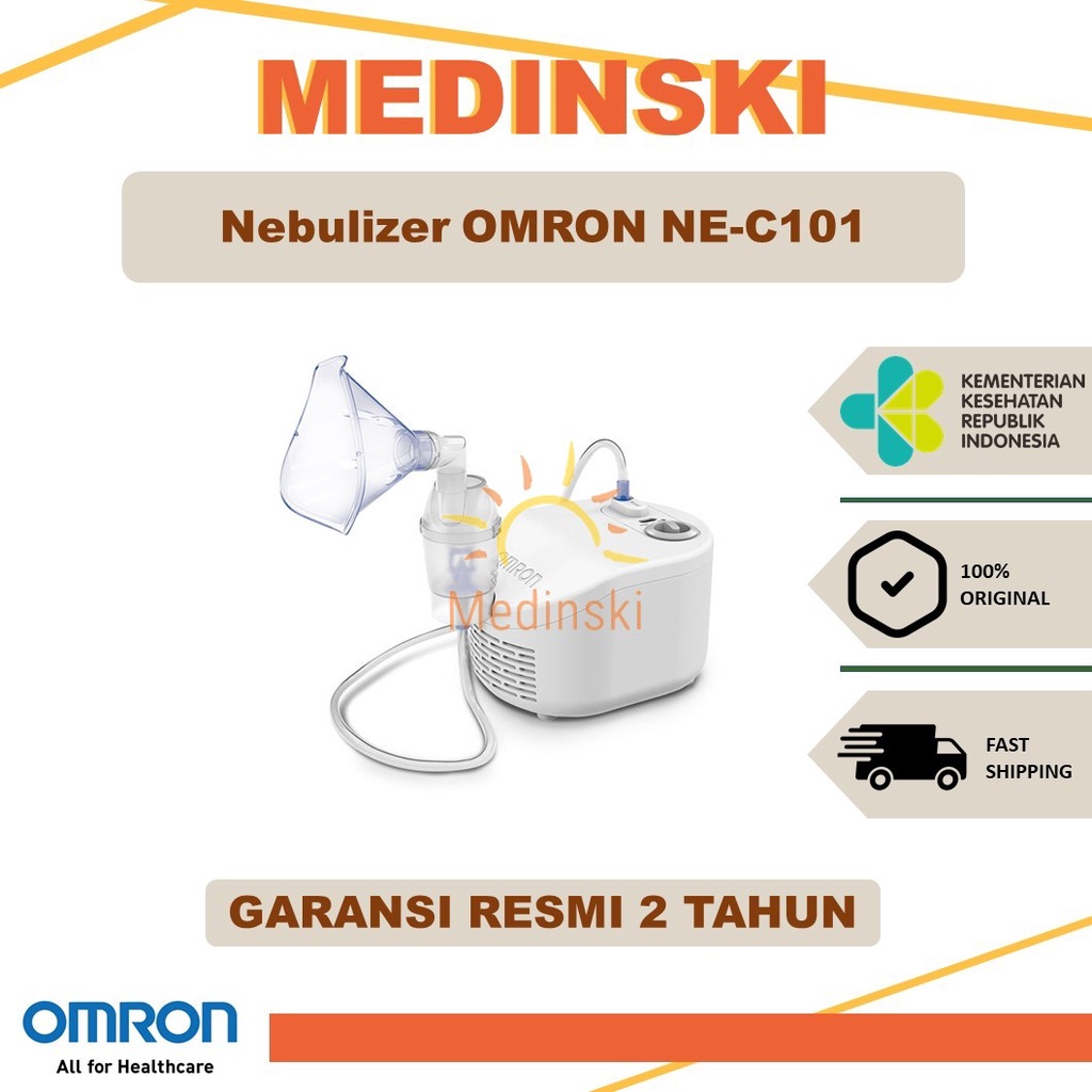 Jual OMRON NE-C101 Nebulizer Compressor Alat Bantu Terapi Uap Kompresor ...