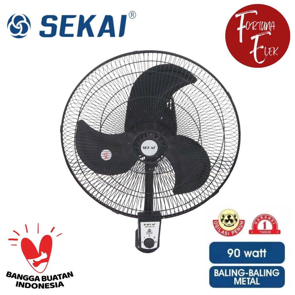 Jual SEKAI Wall Fan Kipas Angin Dinding 18 Inch Tornado Full Besi HWN ...