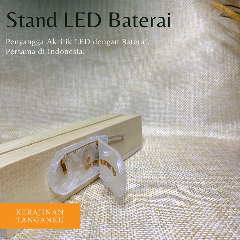 Jual Stand LED Batrai Penyangga Akrilik Led Batrai Penyangga Akrilik ...